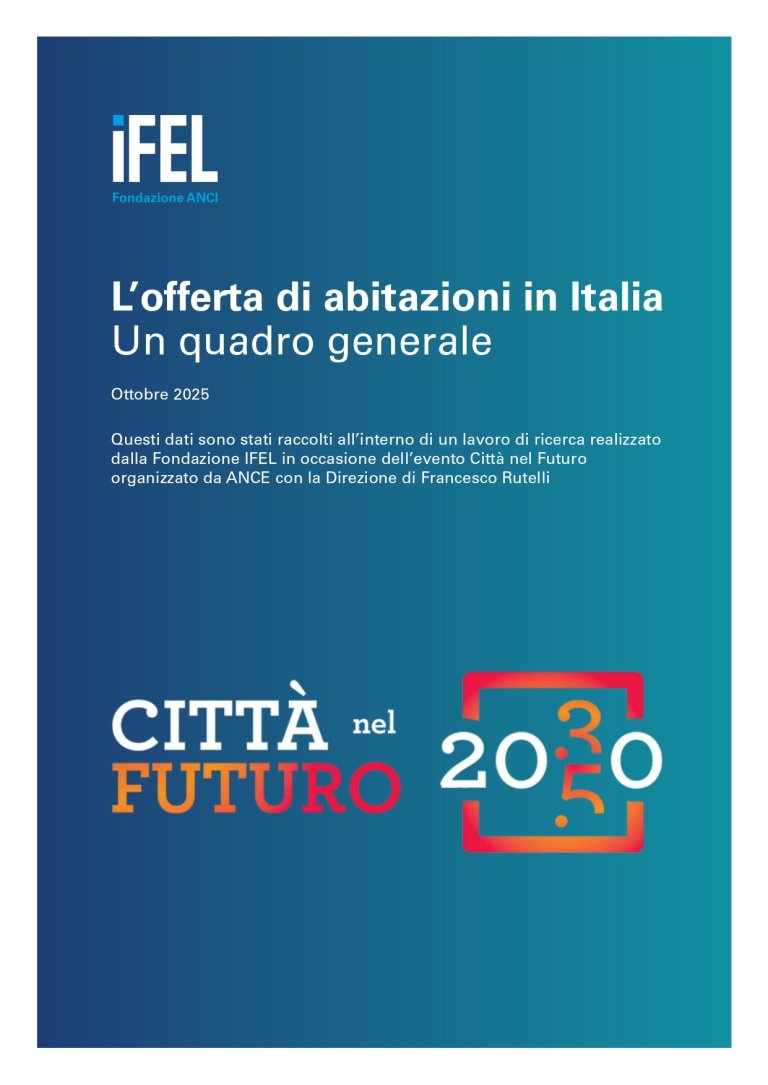 L’offerta di abitazioni in Italia - Un quadro generale